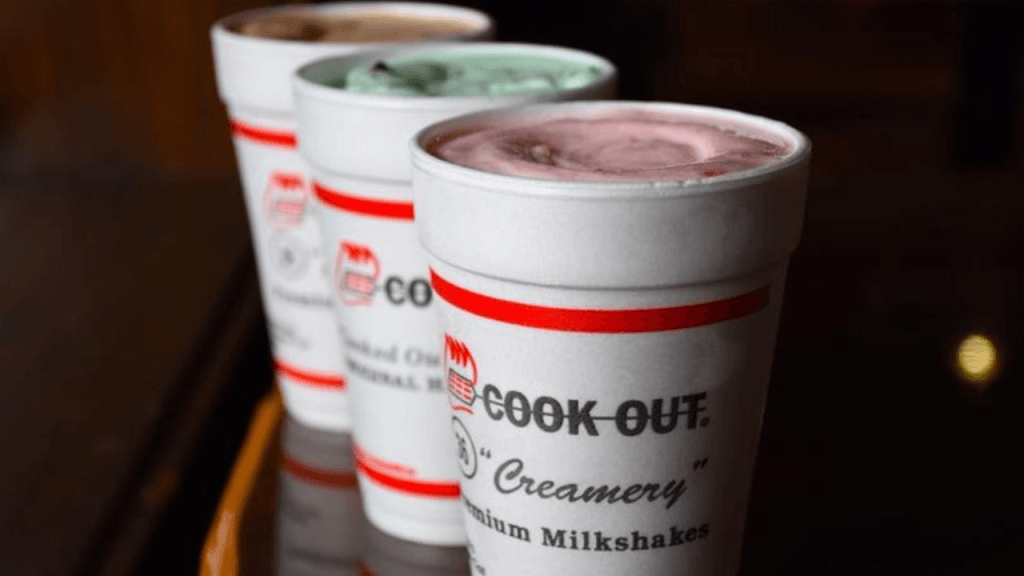 Cookout Milkshakes Menu with Prices 2025
