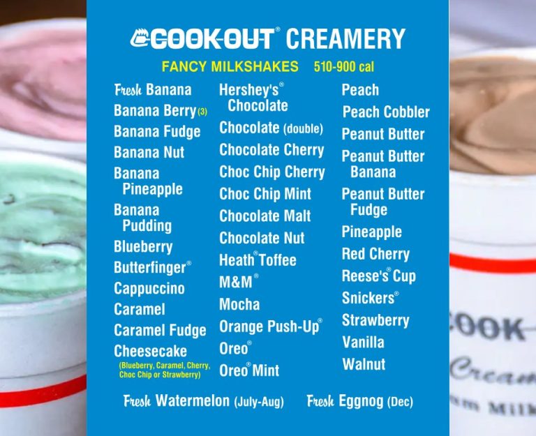 Cookout Shake Flavors 2025: 40+ Best Mix & Match Milkshakes