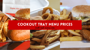 Menu Prices - CookOut Menu