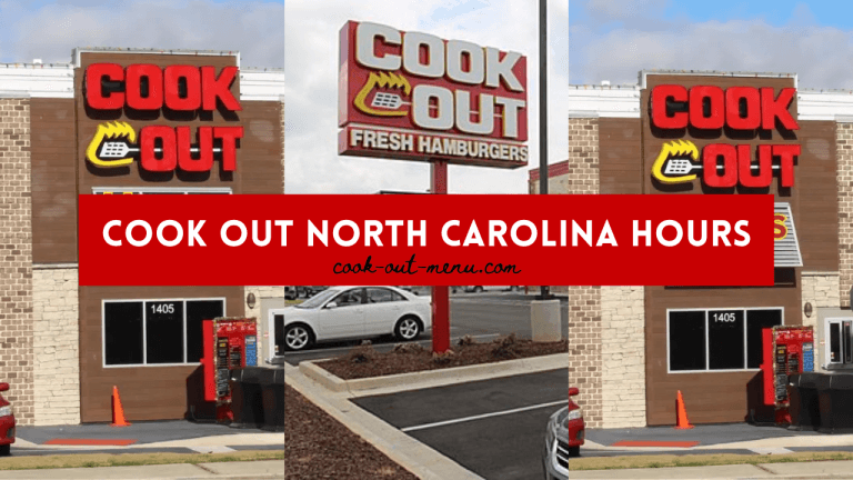 Cook Out North Carolina Hours - CookOut Menu